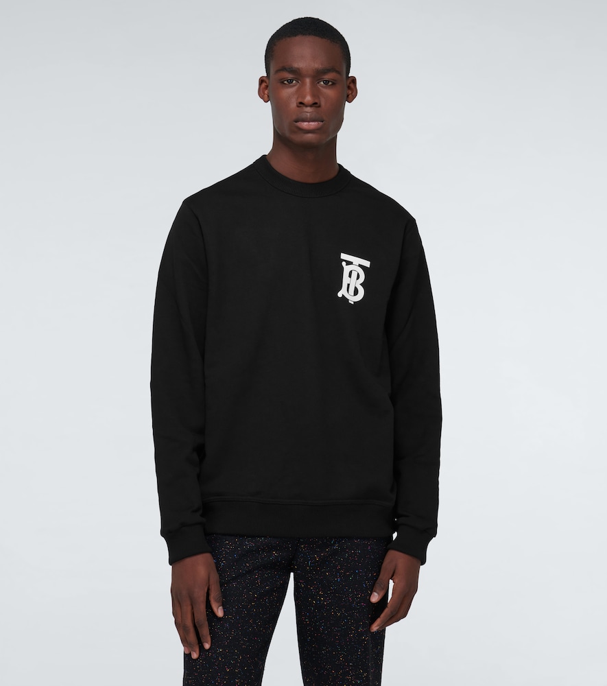 Burberry Dryden Tb Logo Sweatshirt - Black | Editorialist