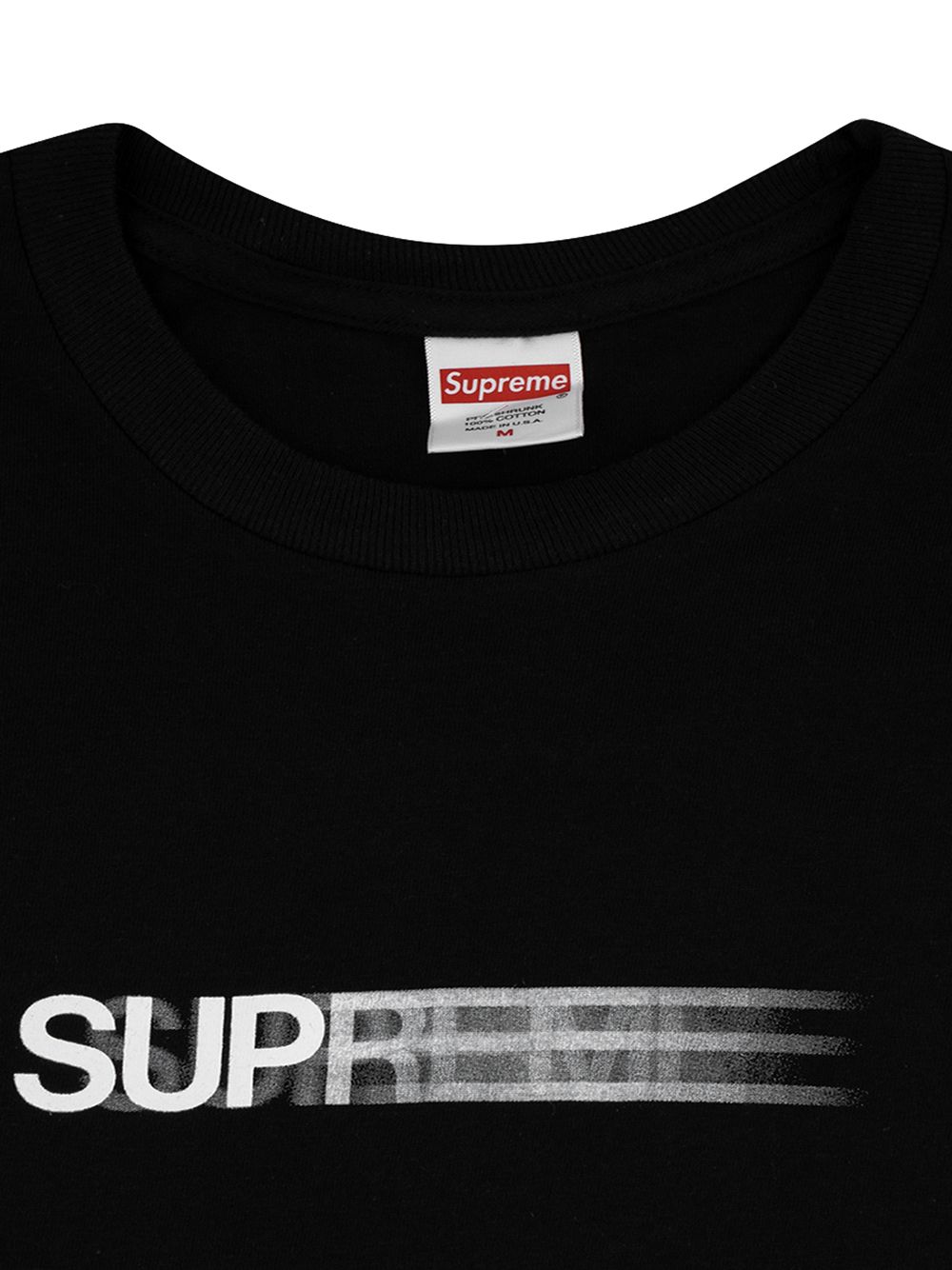 Supreme Motion Logo T-Shirt - Black | Editorialist