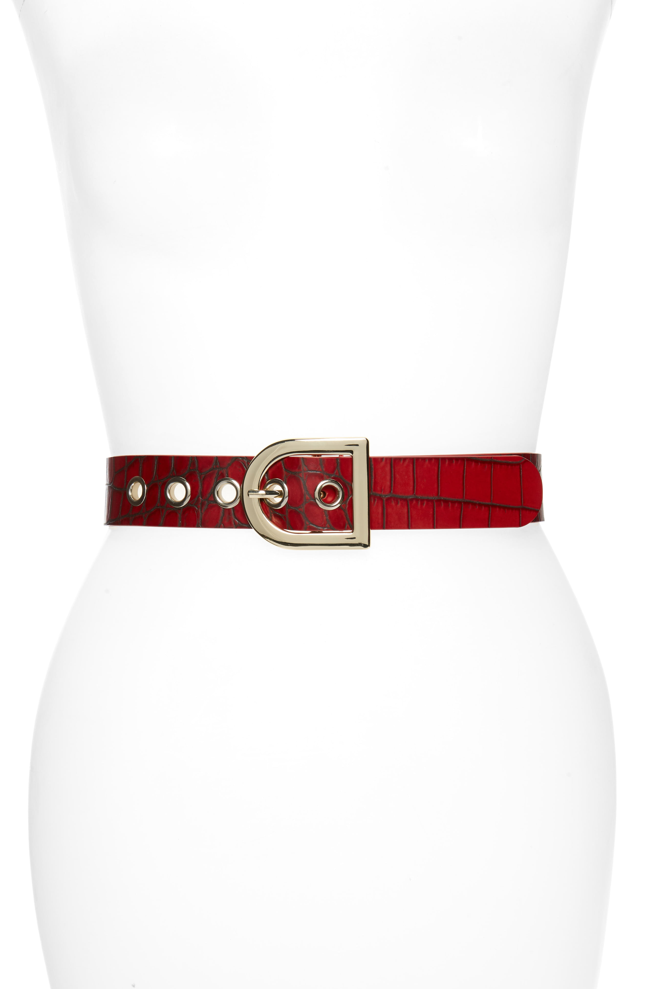 Max Mara Bina Croc Embossed Leather Belt Anita leather crossbody bag Max Mara Black in Leather - 37980304 main image 4