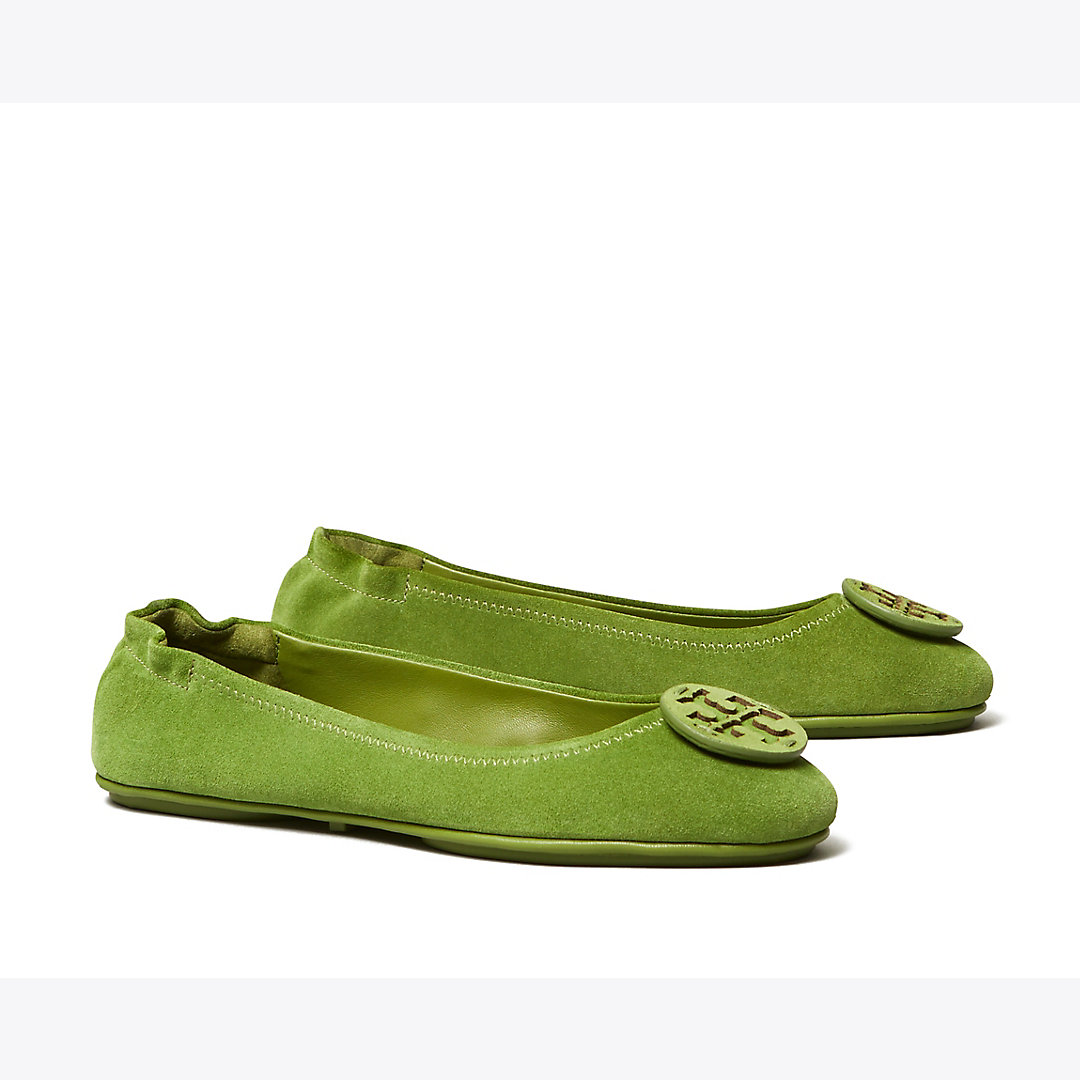 tory burch minnie flats green