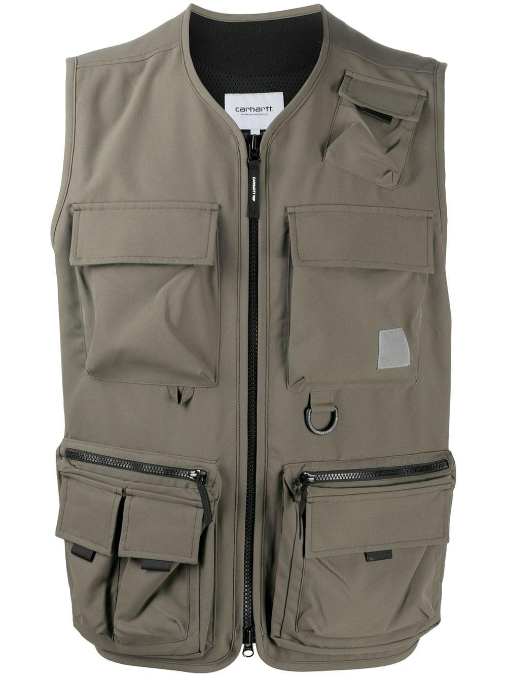 Carhartt Work In Progress Elwood Utility Vest In Green - 21% Off