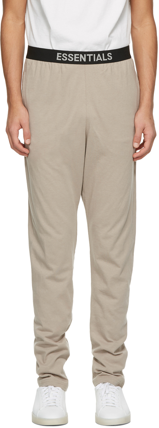 Fear Of God Jersey Lounge Pants In Tan 53% Off Editorialist