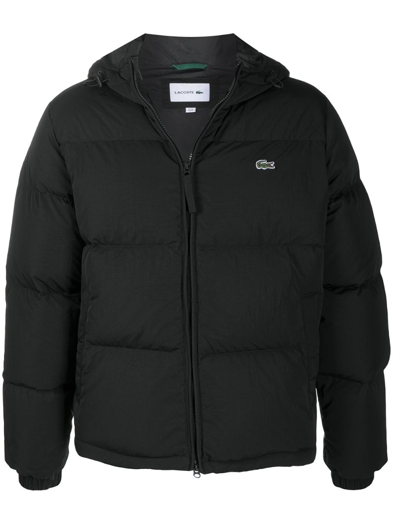lacoste black coat