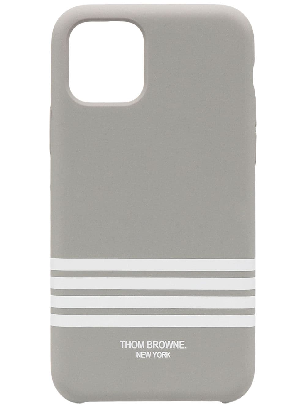 Thom Browne 4-Bar Print Iphone 11 Pro Case - Grey | Editorialist