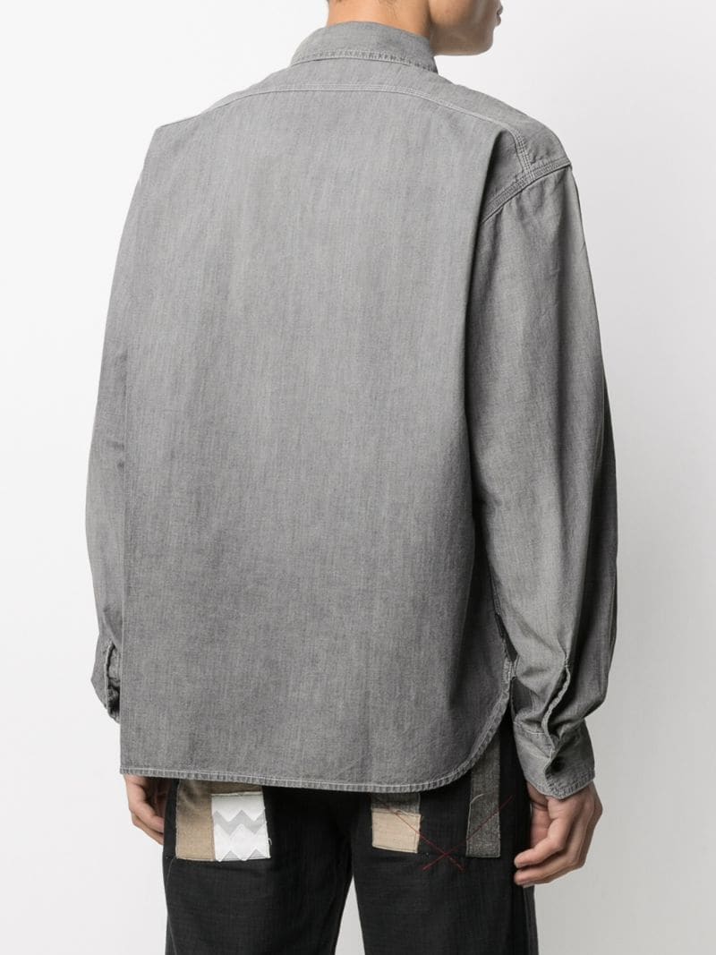 Neighborhood Savage Chambray Shirt In Black - 12% Off | Editorialist