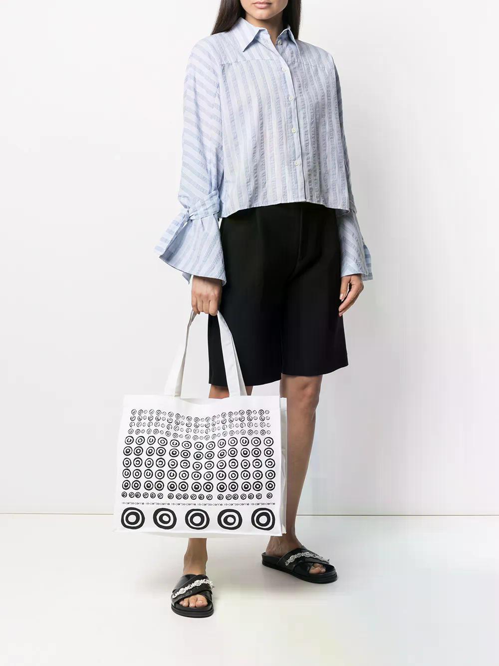 10 CORSO COMO Abstract Print Tote Bag