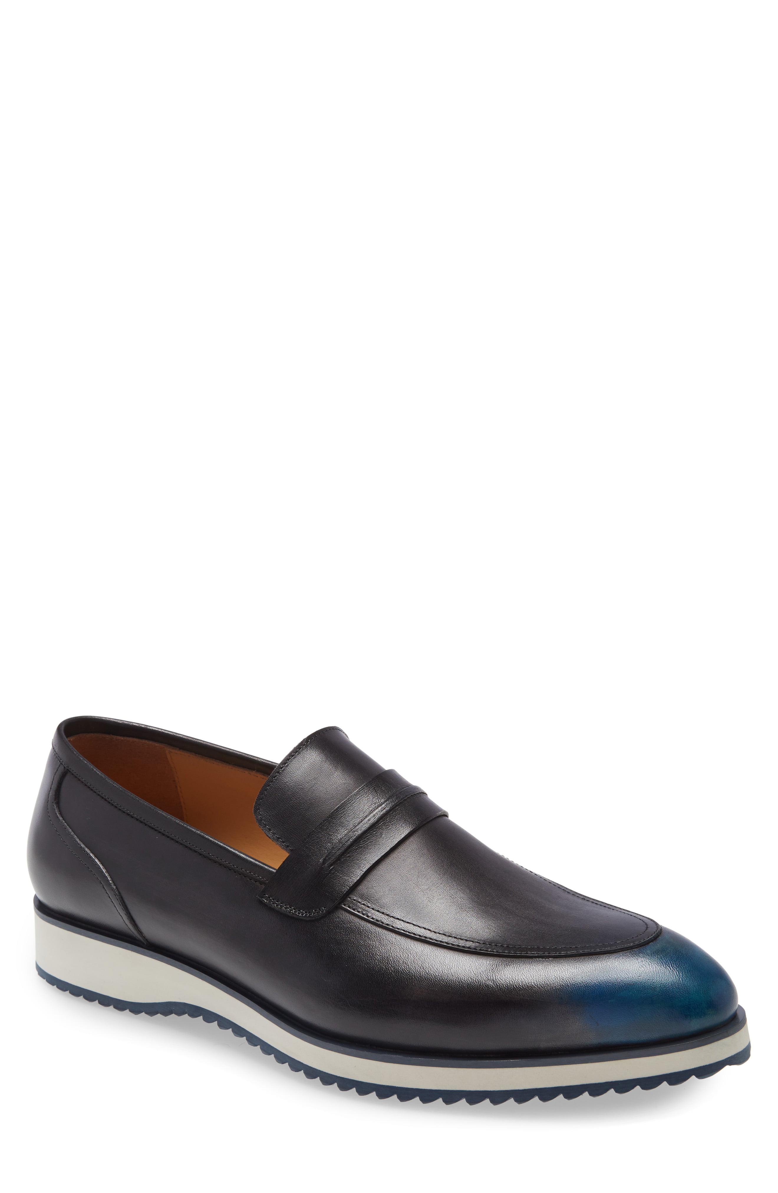 Ike Behar Manor Hybrid Loafer - Navy Leather | Editorialist