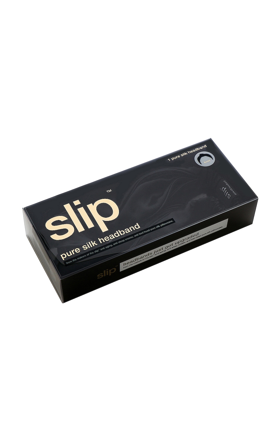 Slip Pure Silk The Knot Headband - Black | Editorialist display picture 3