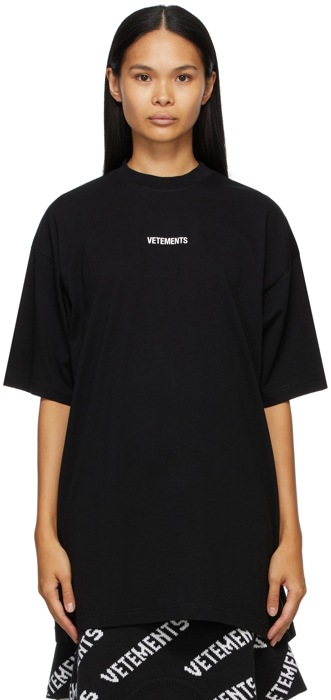 Vetements Logo Patch T-Shirt In Black - 58% Off | Editorialist