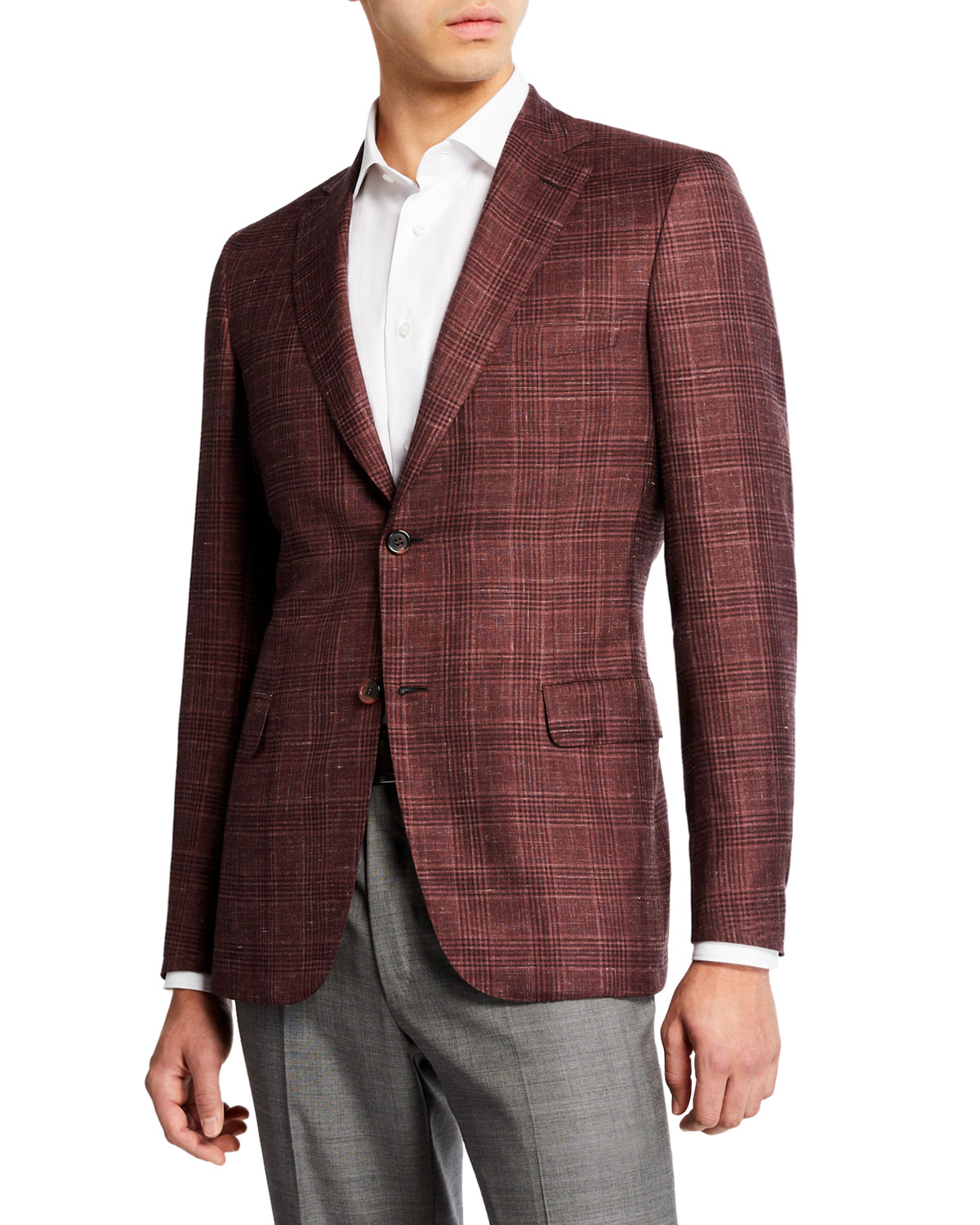 Red plaid sport coat Clearance