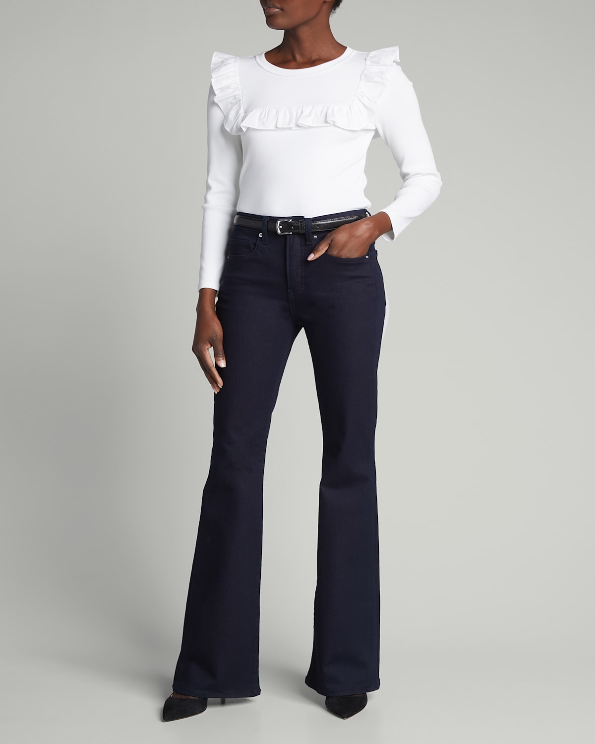VERONICA BEARD Beverly High-Rise Flare Jeans