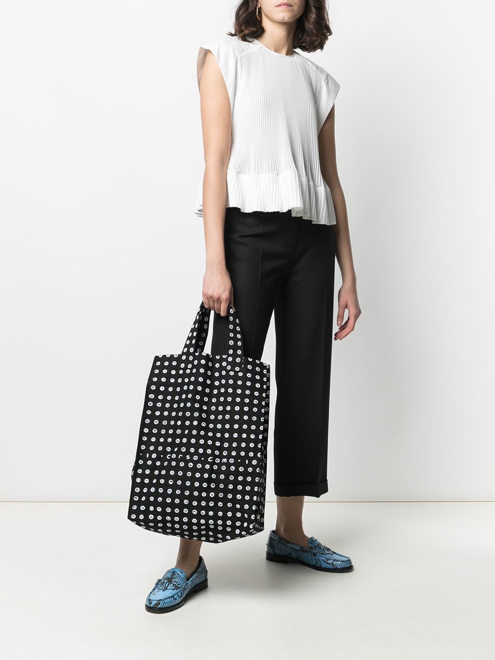 10 CORSO COMO Graphic Print Cotton Tote