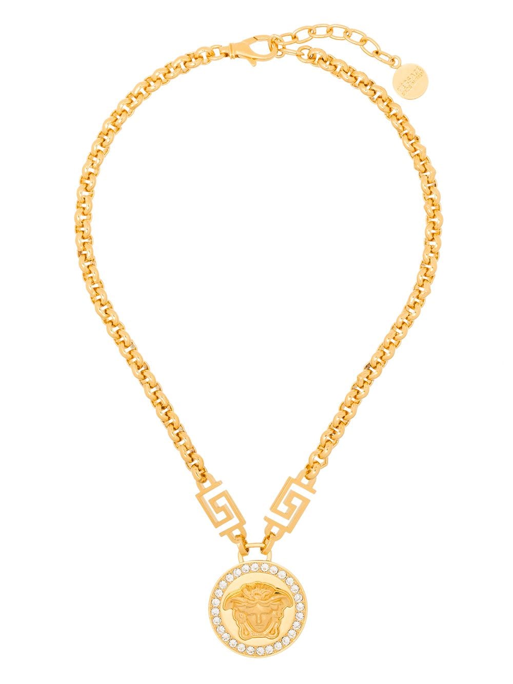 Medusa Chain Versace Necklace With Swarovski Crystals Versace