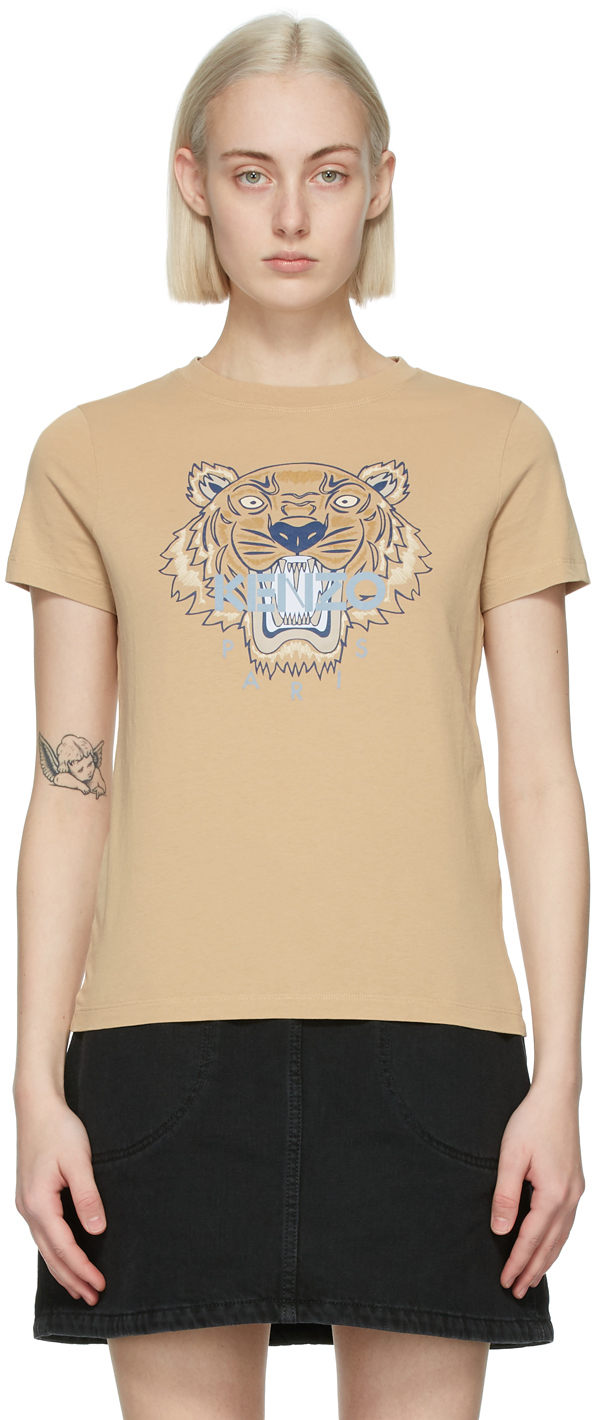 beige kenzo shirt