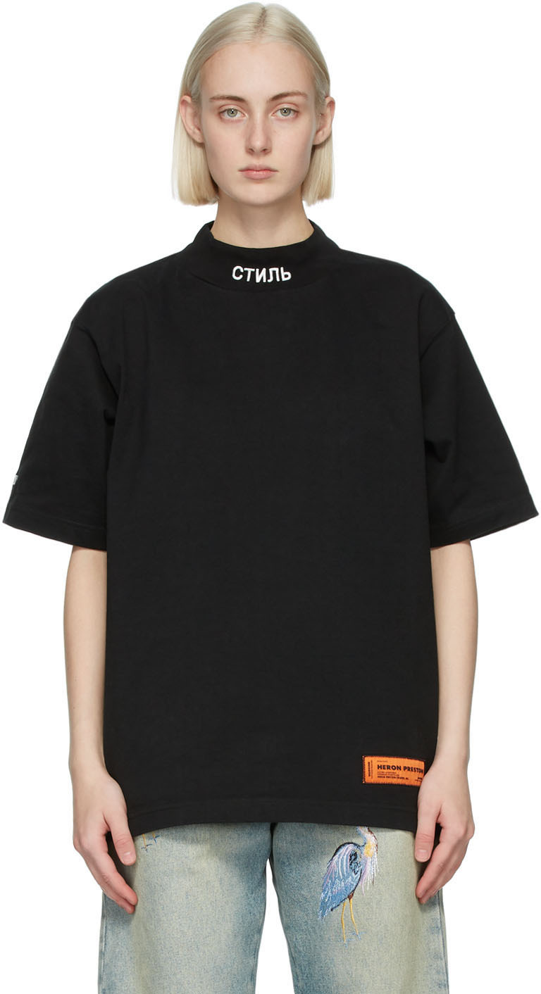 Heron Preston Black \u0026 White Logo T 