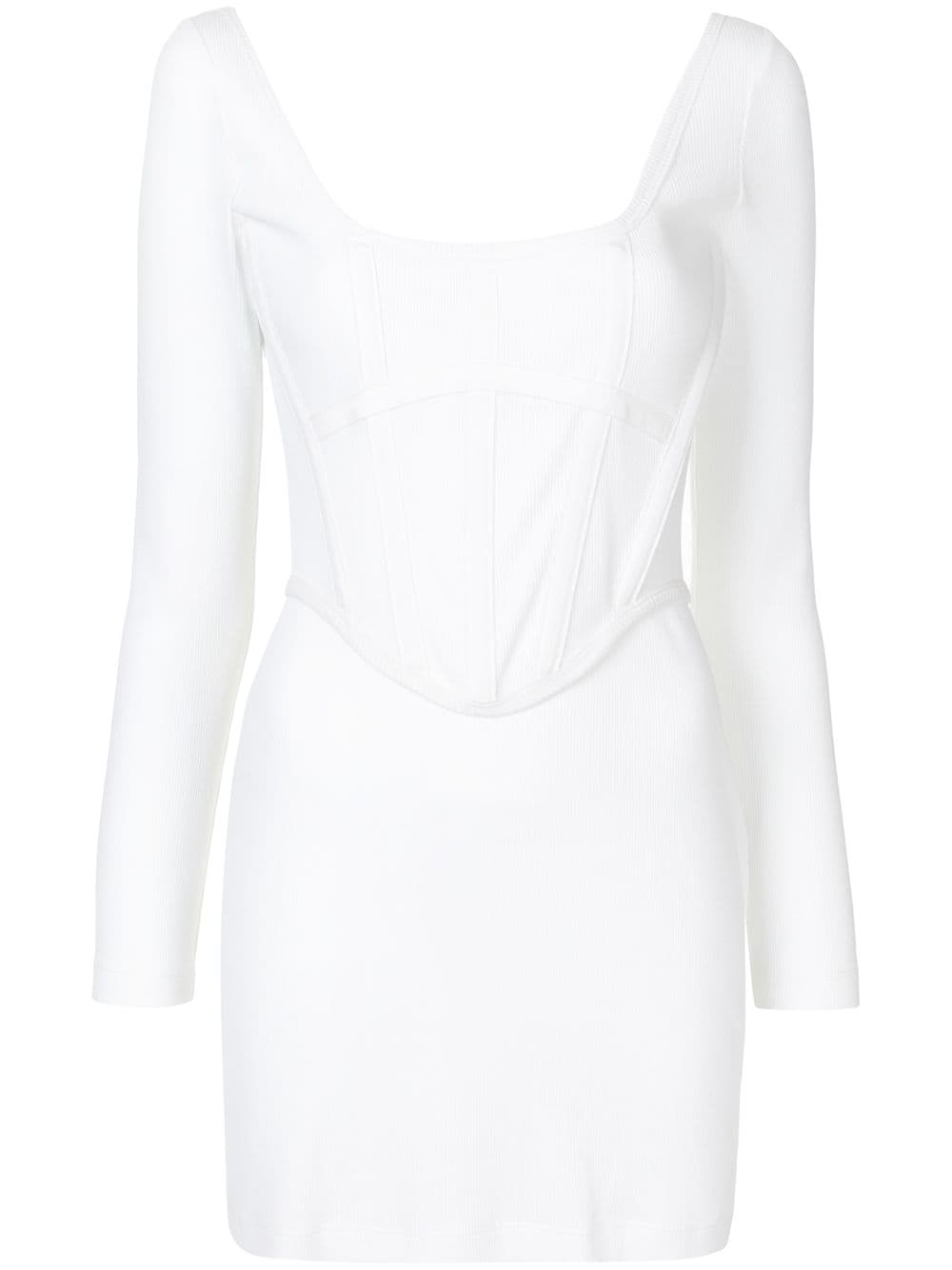 slim fit dress slacks Princess Polly Women's Lukea Long Sleeve Minidress - White
