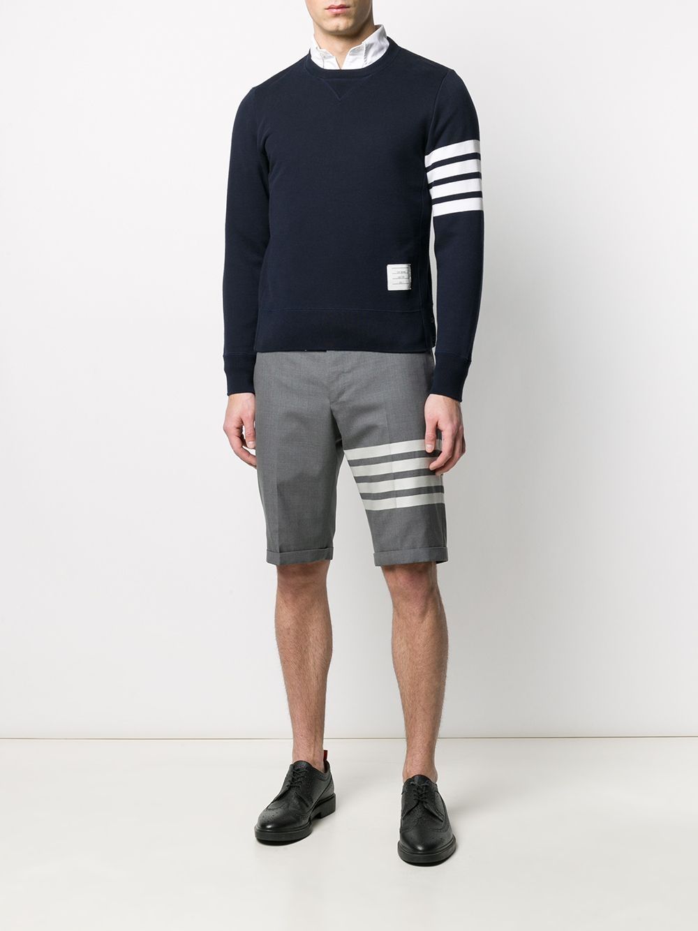 THOM BROWNE Thom Browne 4-Bar Plain Weave Low Rise Shorts
