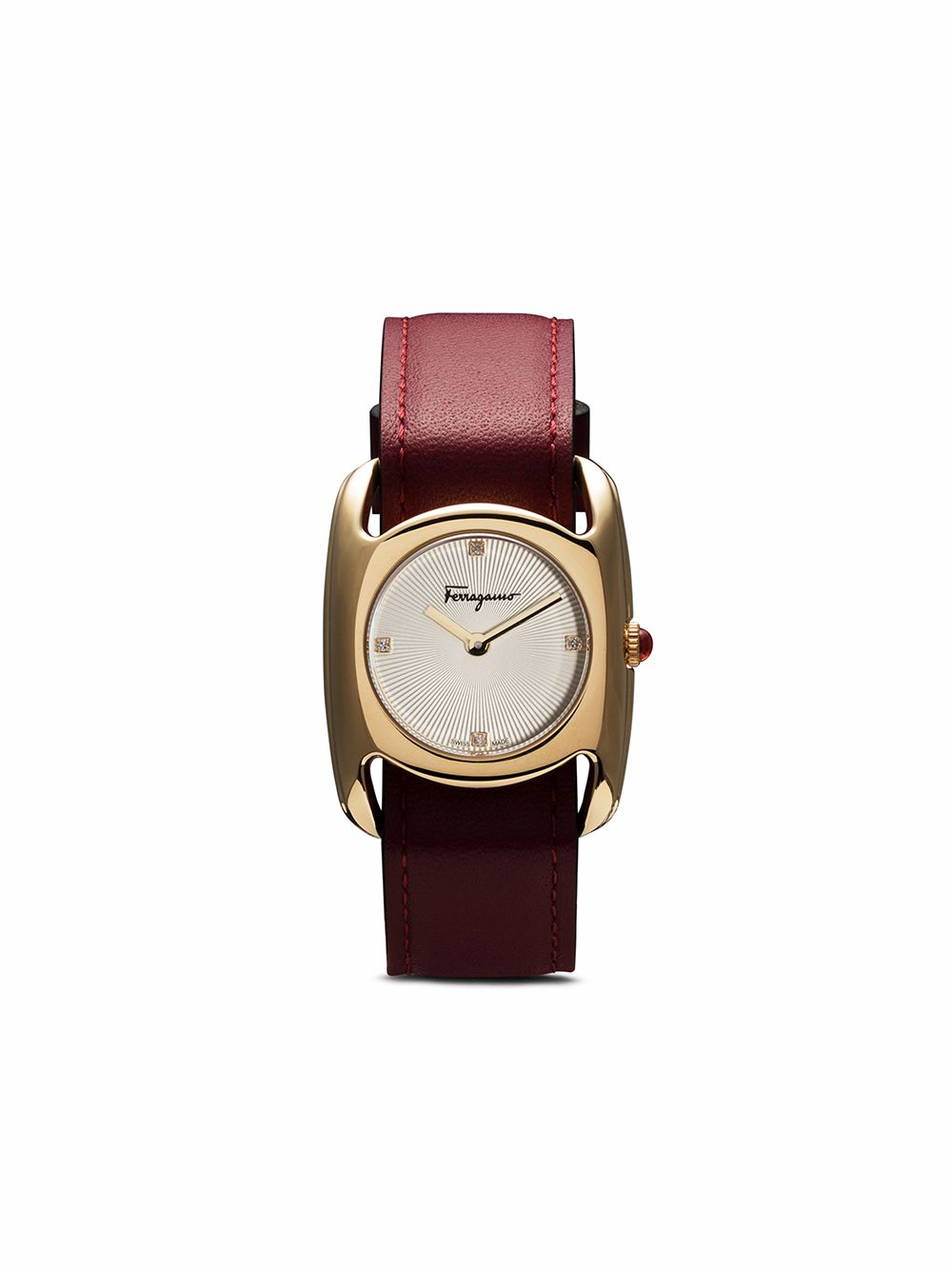 Ferragamo Vara Quartz Watch In White - 40% Off | Editorialist