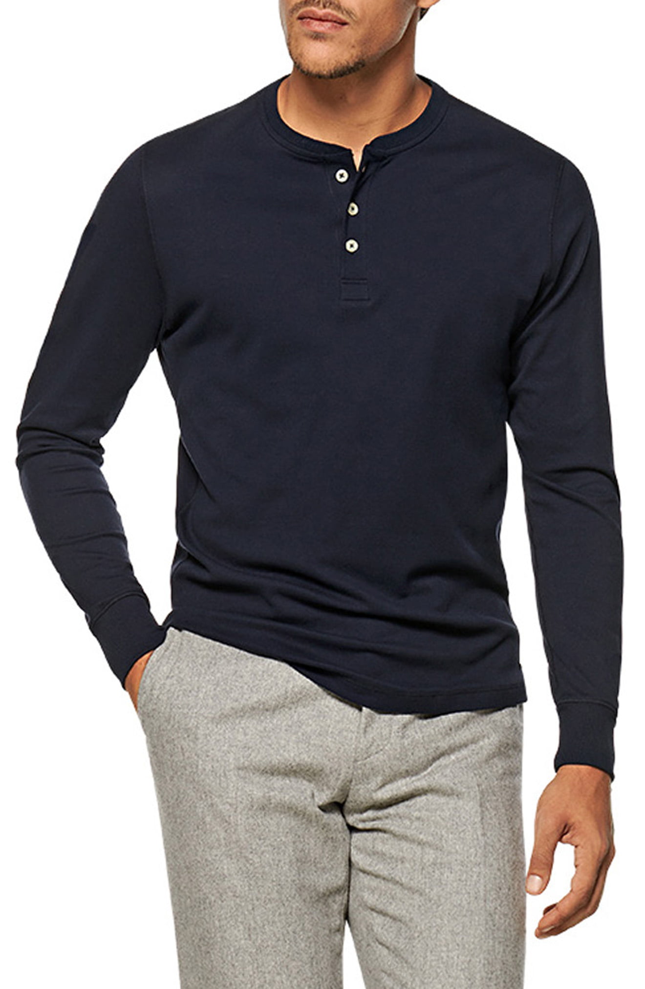 pima cotton henley