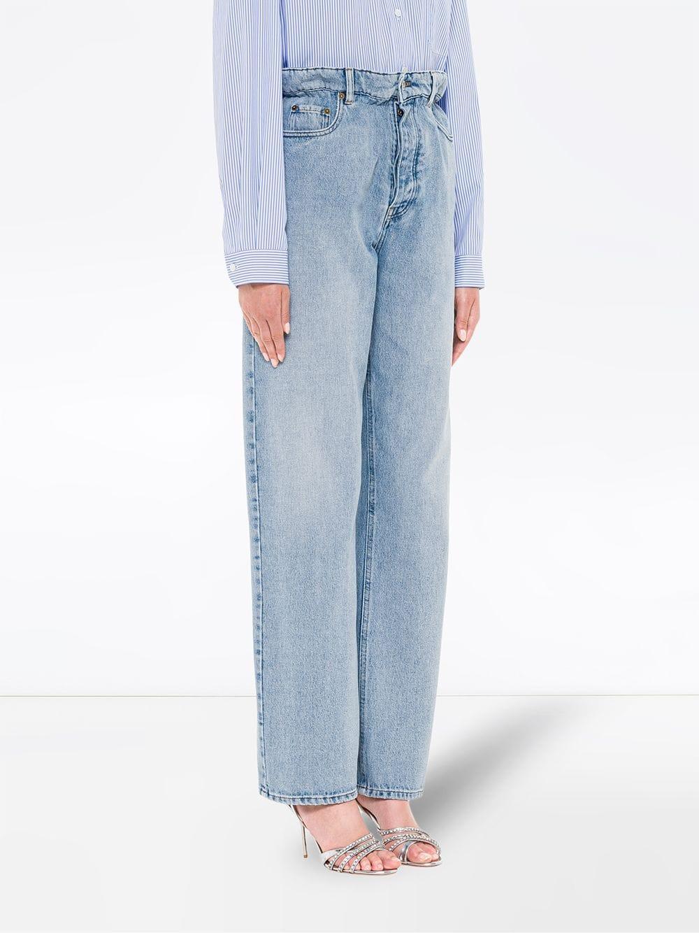MIU MIU High-Waisted Straight-Leg Jeans