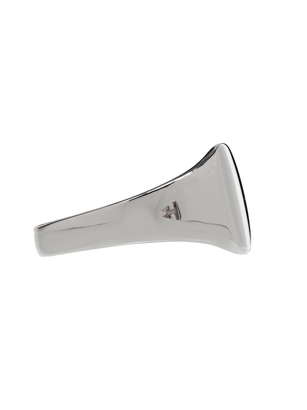 Tom Wood Mini Signet Oval Ring - Silver | Editorialist