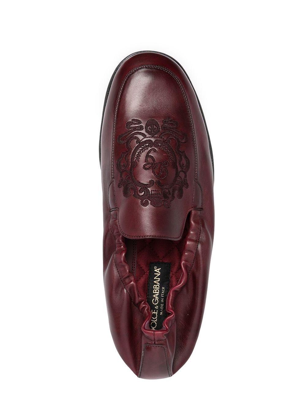 Dolce & Gabbana Men\'s Dark Red Loafers with Brass Buckle Dolce Gabbana Shoes Men - Etsy main image 3