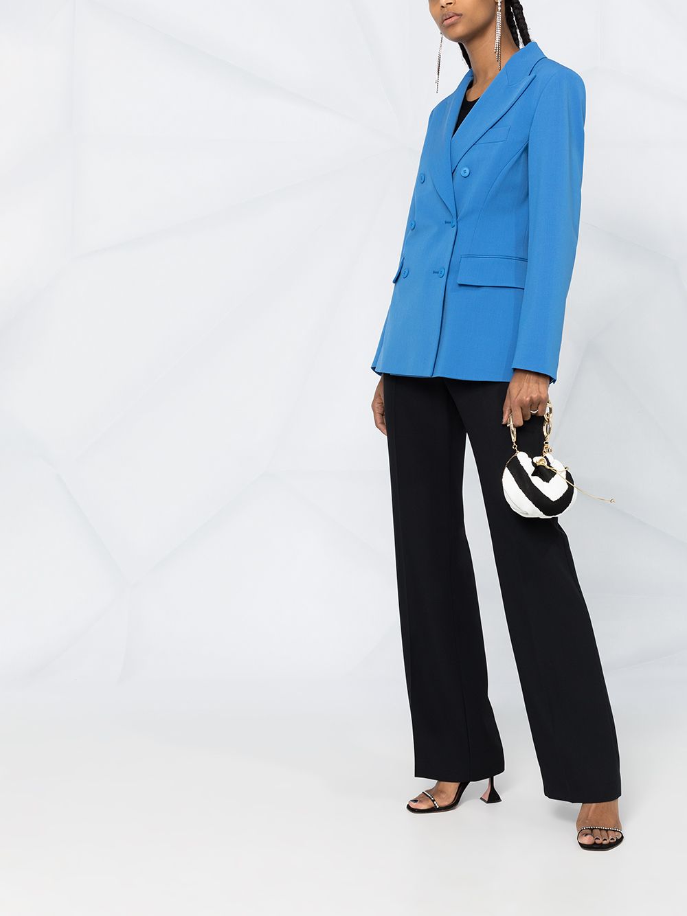 ALBERTA FERRETTI Alberta Ferretti Double-Breasted Peak Lapel Blazer