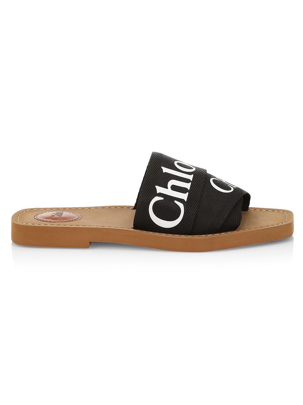 ChloÃ© Women's Woody Flat Sandals - Grove Brown - Editorialist