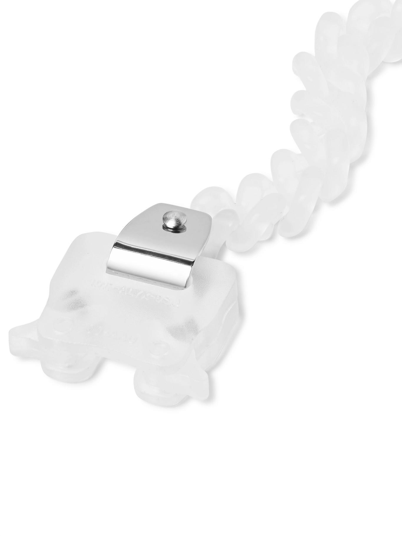 1017 Alyx 9sm Transparent Chain Bracelet S/M In White - 40% Off