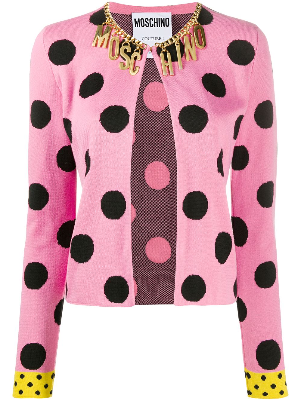 Moschino Polka Dot Fitted Jacket In Pink - 50% Off | Editorialist