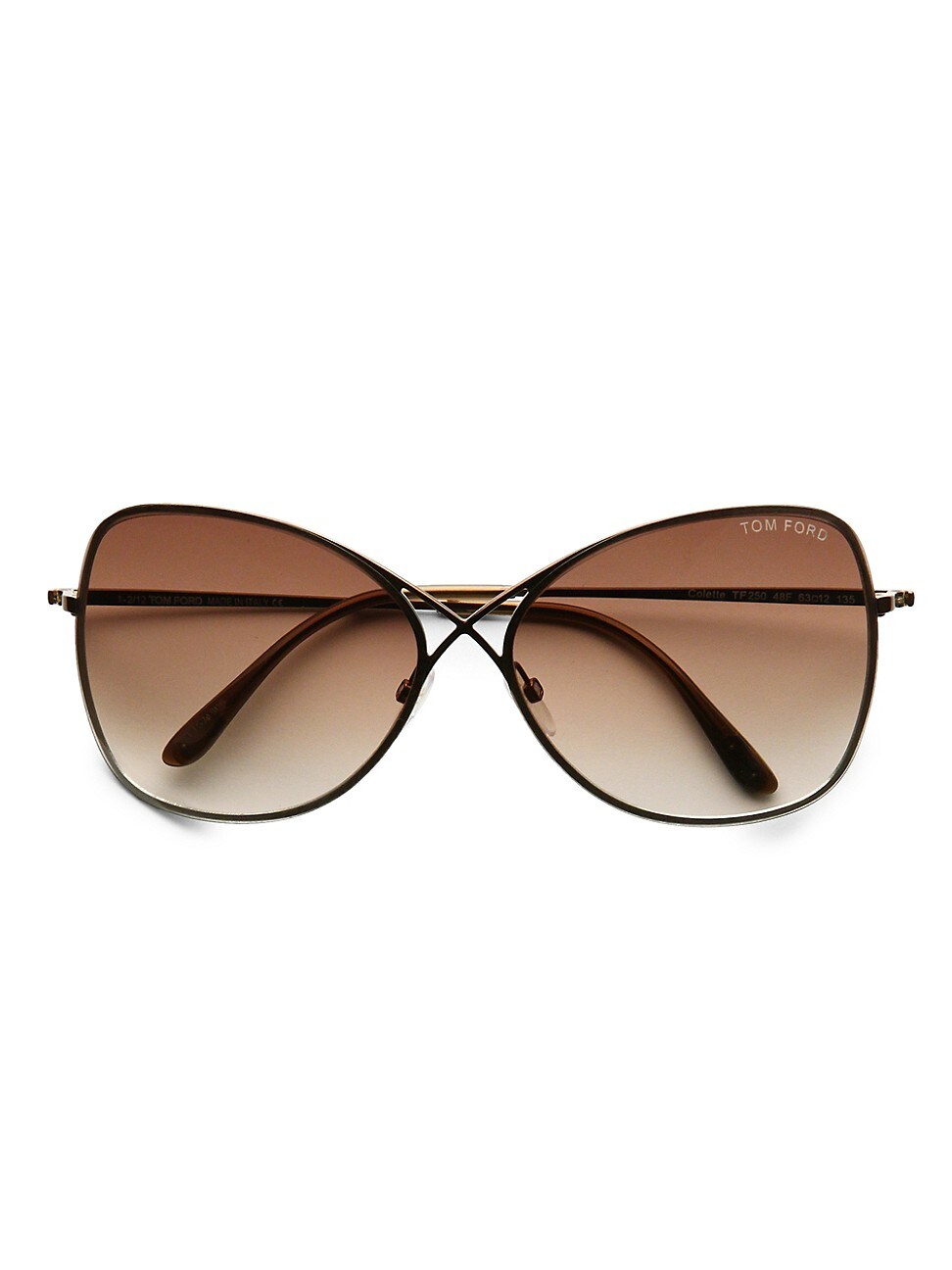 tom ford look alike miranda on Tom Ford Women S Colette 63mm Rimless Aviator Sunglasses Brown Editorialist