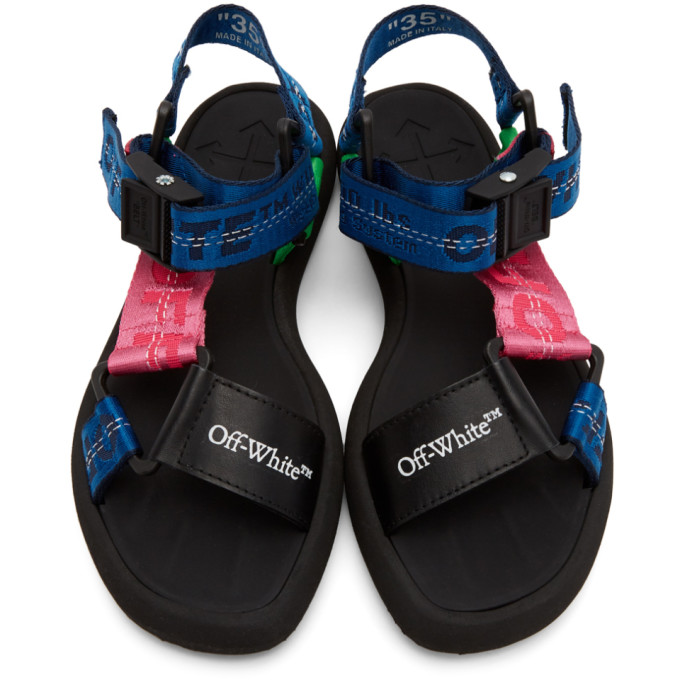 off white multi strap sandals