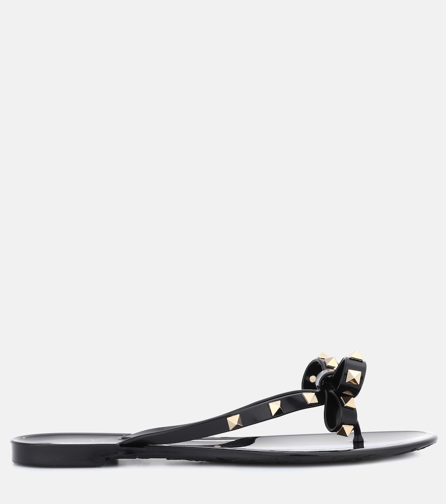 rockstud pvc sandals