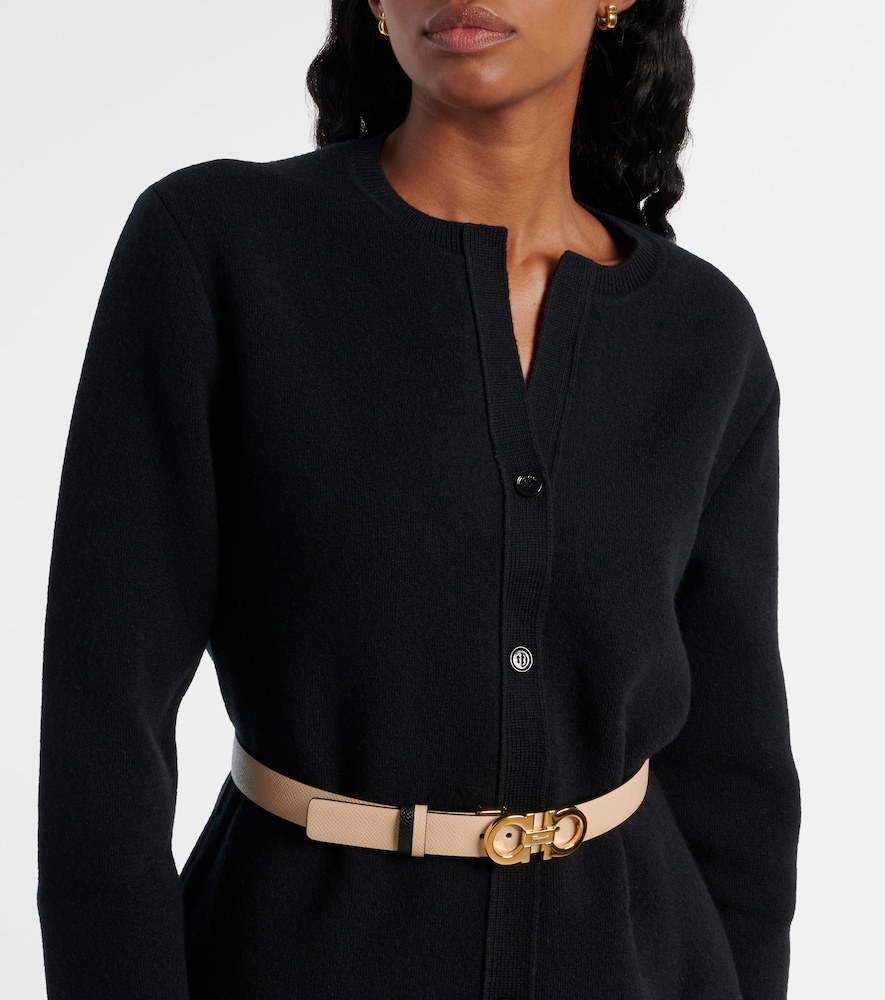 SALVATORE FERRAGAMO Reversible Gancini Leather Belt