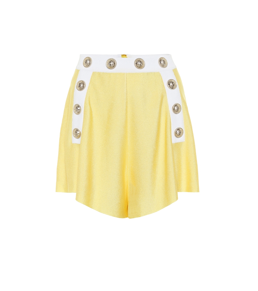 BALMAIN Balmain High-Rise Knit Shorts