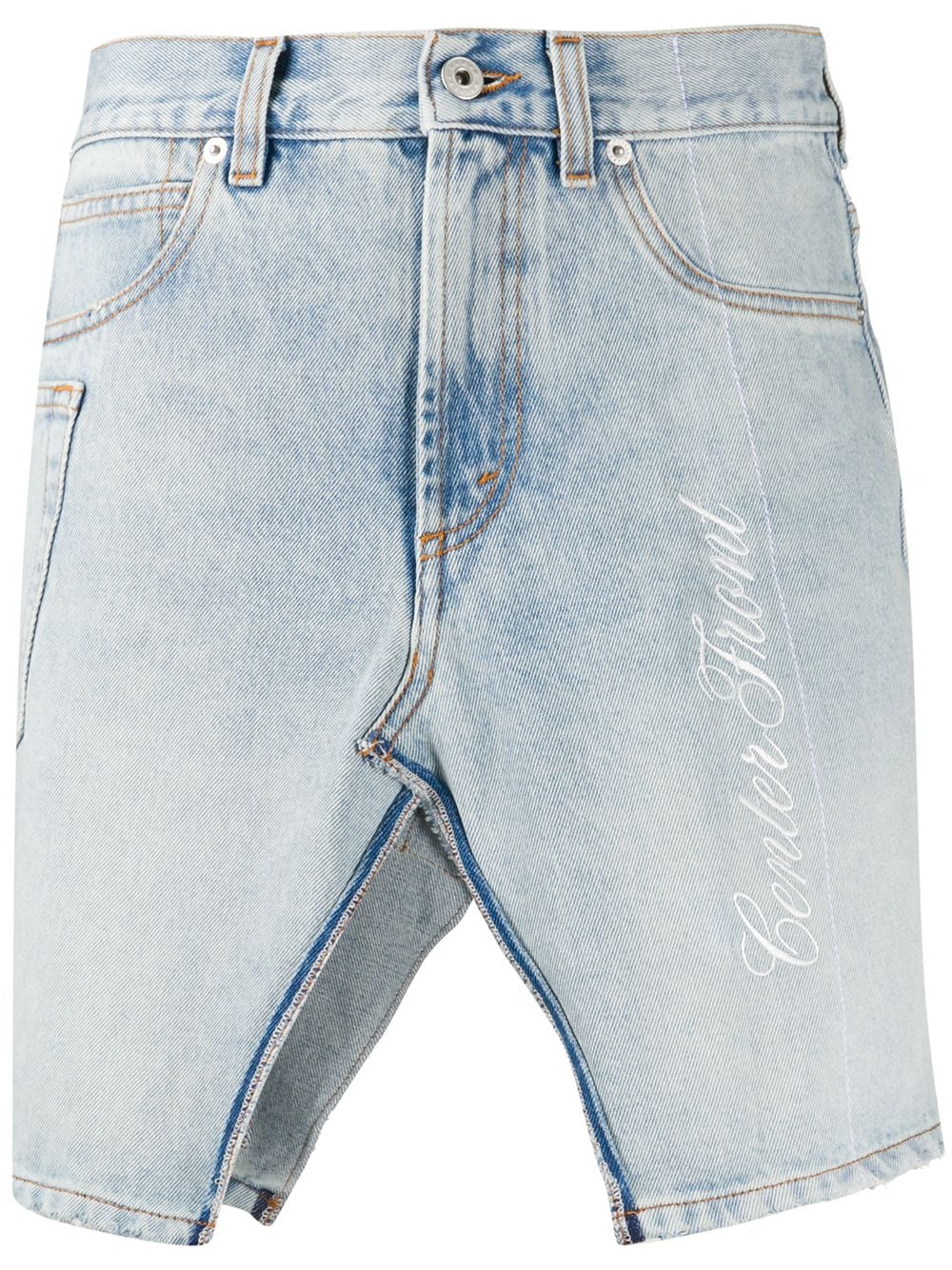 HERON PRESTON Heron Preston x Sami Miro Split Detail Denim Skirt