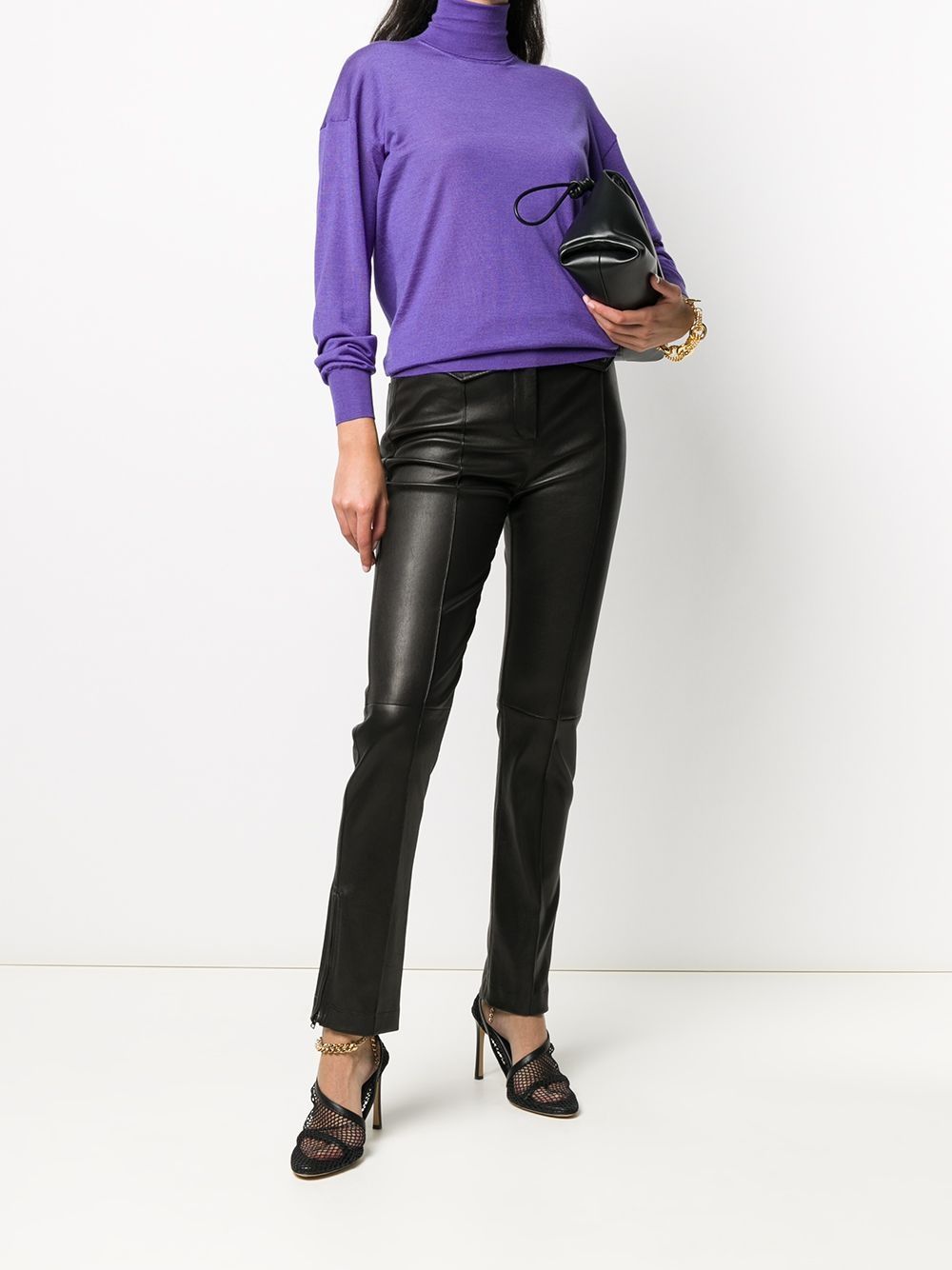 TOM FORD Leather Skinny-Leg Trousers