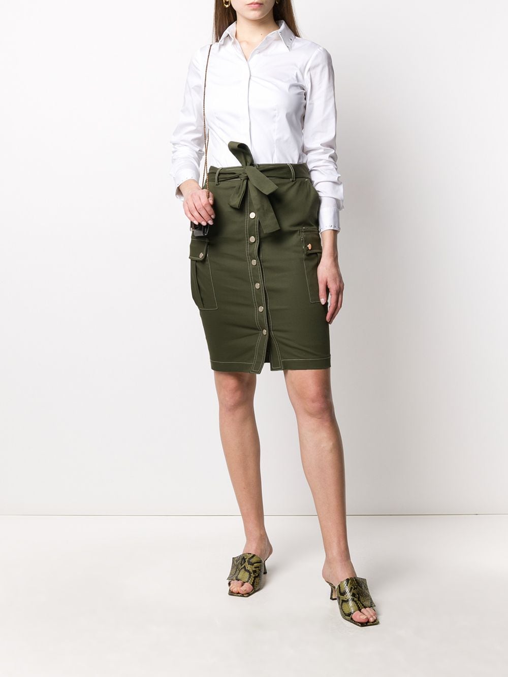 LIU JO LIU JO Buttoned Straight Skirt