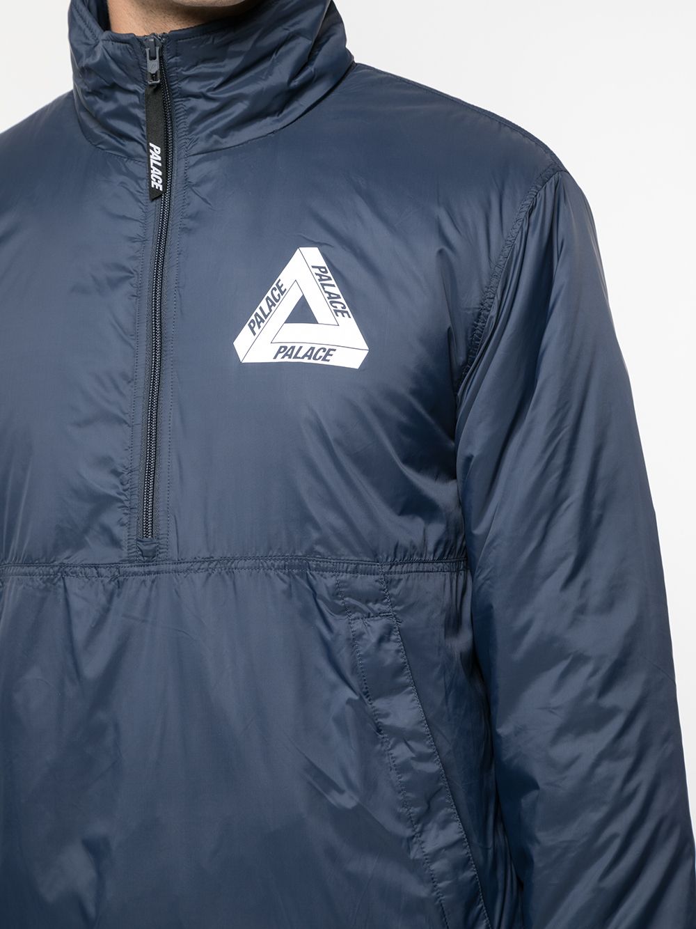 Palace Packable Thinsulate Half-Zip Jacket - Blue | Editorialist Palace Packable Thinsulate Half-Zip Jacket - Blue | Editorialist