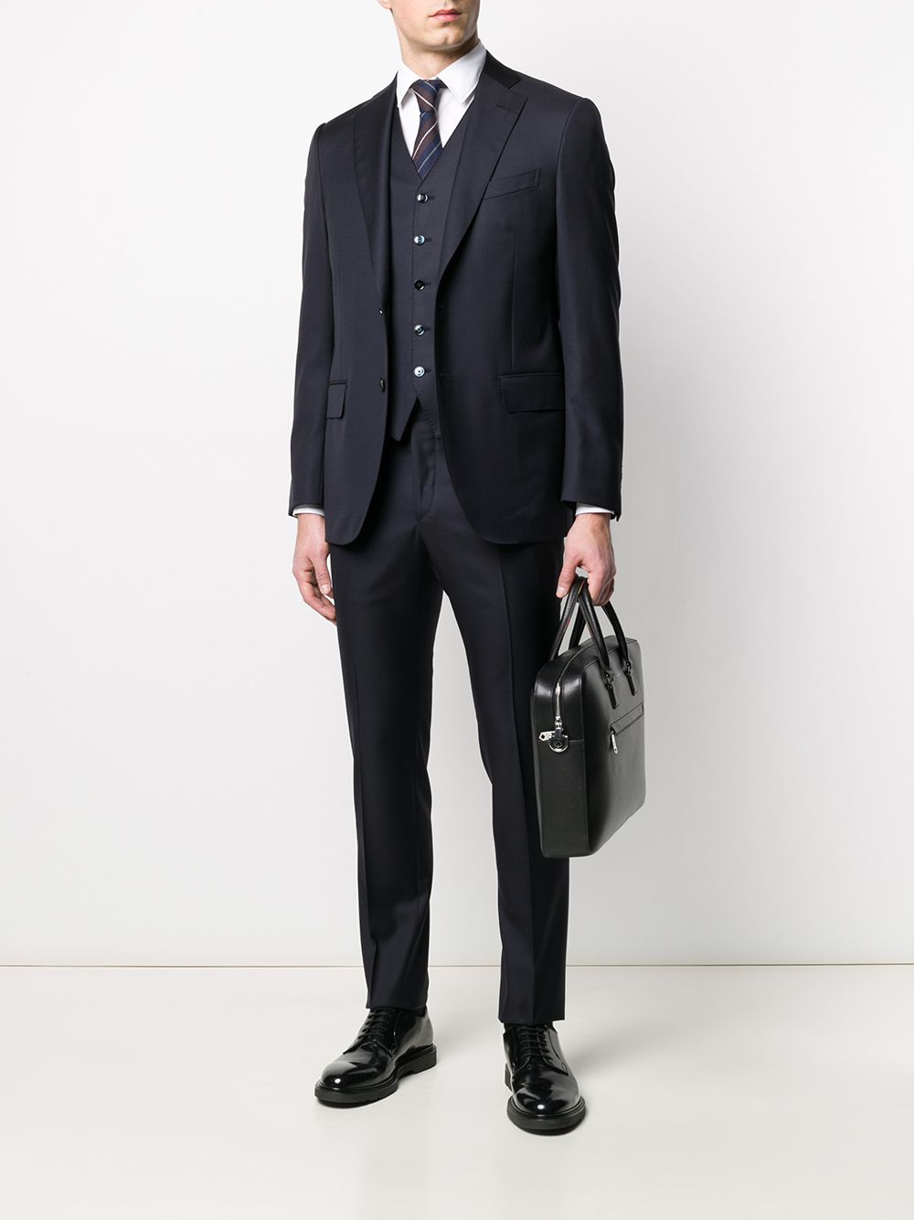 DELL'OGLIO Dell'oglio Single-Breasted Wool Waistcoat