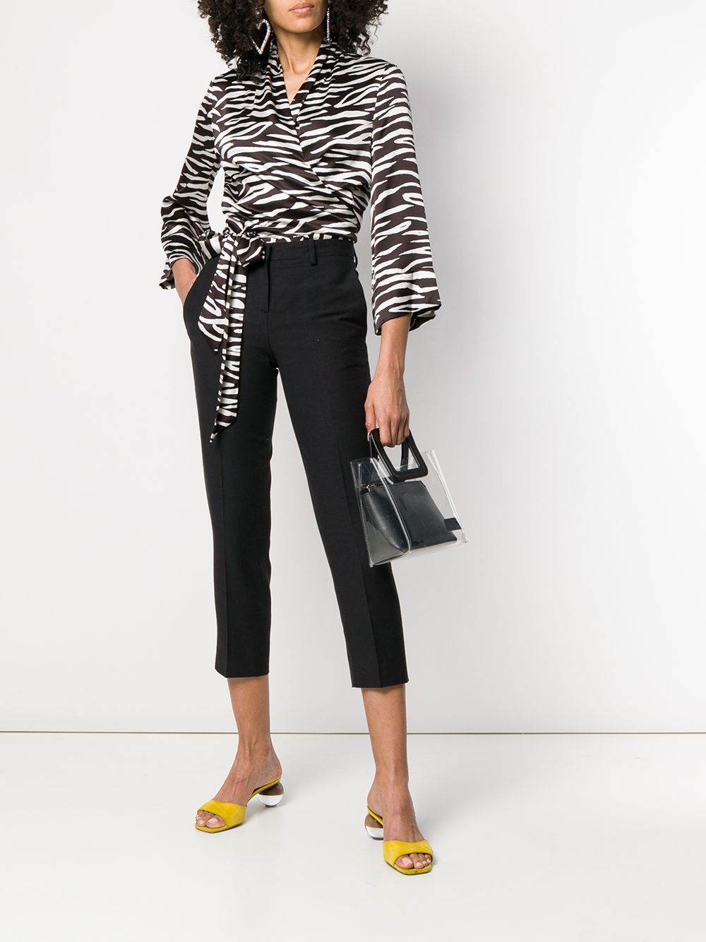 MOSCHINO Slim Cropped Trousers