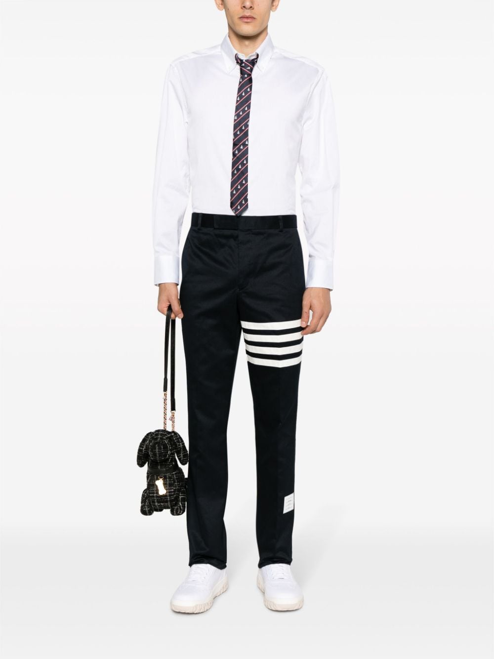 THOM BROWNE THOM BROWNE 4-Bar Motif Print Trousers