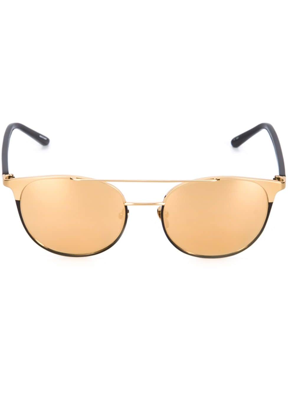 Buy Linda Farrow Mirrored Sunglasses - Metallic At 19% Off  display picture 1