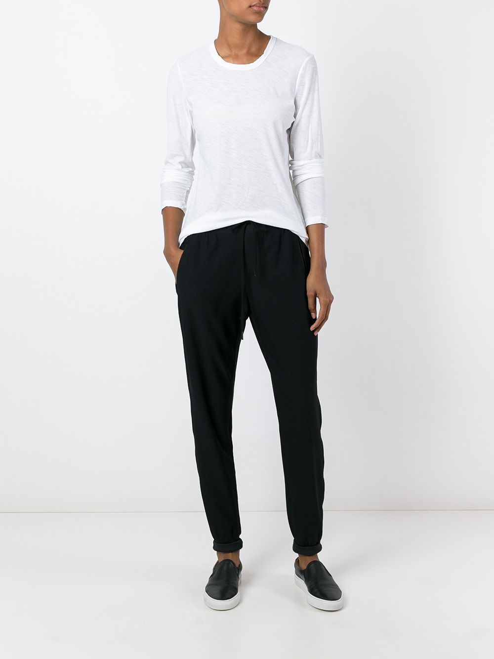 JAMES PERSE James Perse Long-Sleeve Crew-Neck T-Shirt