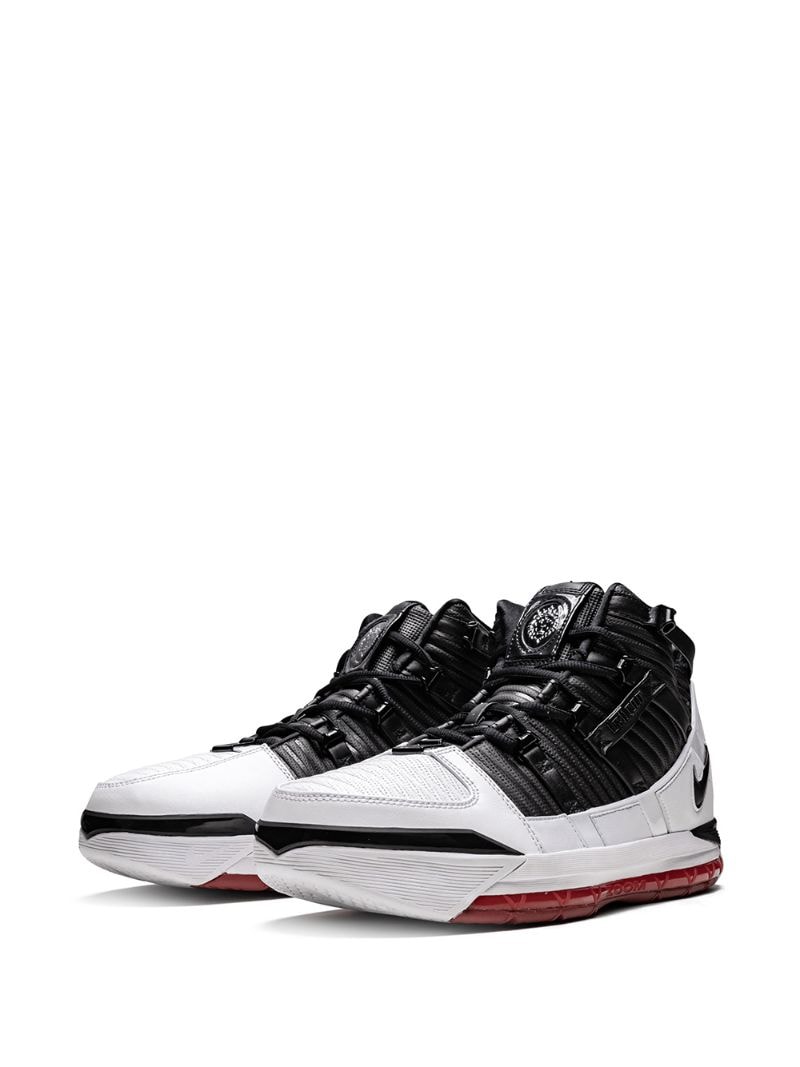 NEW Size 7 - Nike‎ Zoom LeBron 3 Retro QS 2019 Home Black/White Basketball Shoes Size 7.5 - Nike Zoom LeBron 3 Retro QS 2019 Home for sale  main image 3