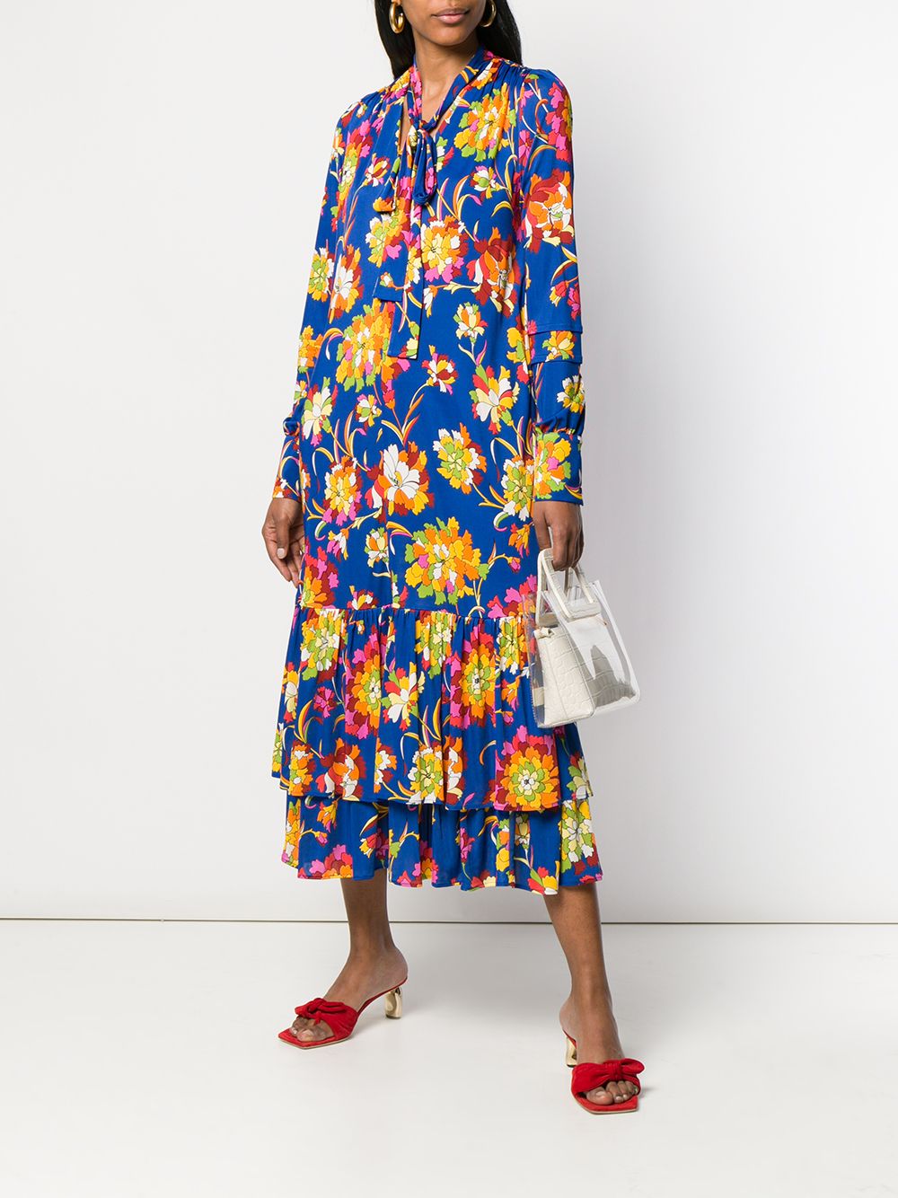 La Doublej Good Witch Midi Dress - Blue