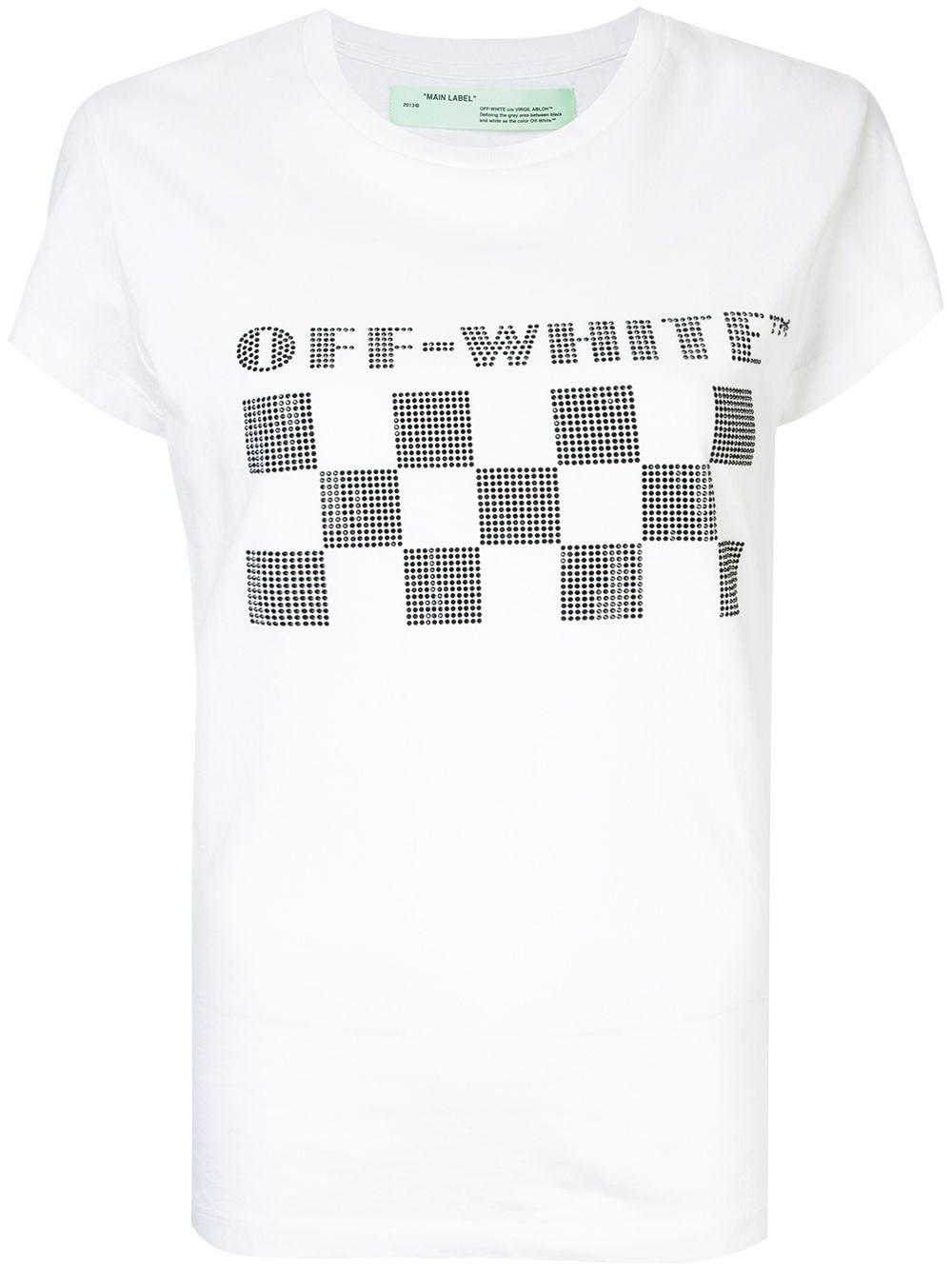 OFF-WHITE Off-White Checkerboard Logo T-Shirt
