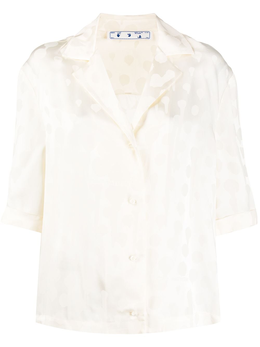 OFF-WHITE Splatter-Effect Polka Dot Top