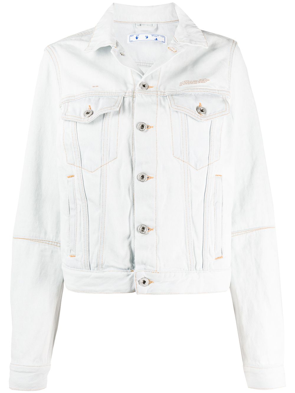 OFF-WHITE Off-White Logo-Print Denim Skirt