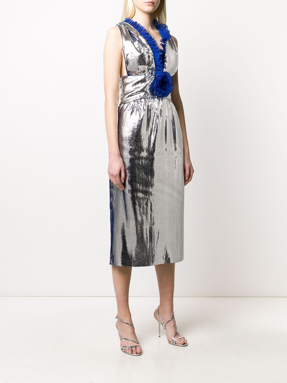 roksanda camellia midi dress Buy Roksanda Blue Camellia Midi Dress in Crepe For Women Online